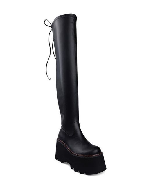 Zigi Blakely Over The Knee Platform Boot in Black | Lyst
