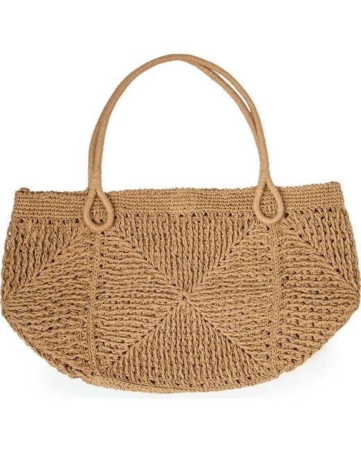 LSPACE Paloma Raffia Tote in Brown | Lyst