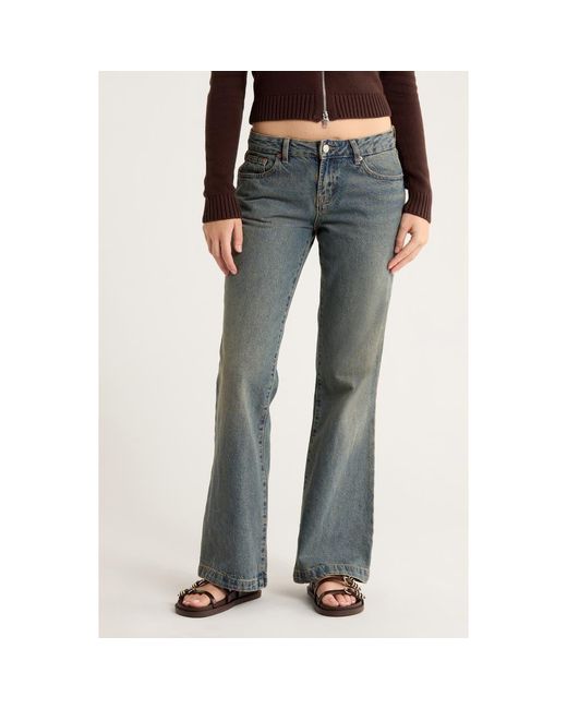 PacSun Jade Low Rise Bootcut Jeans in Blue | Lyst