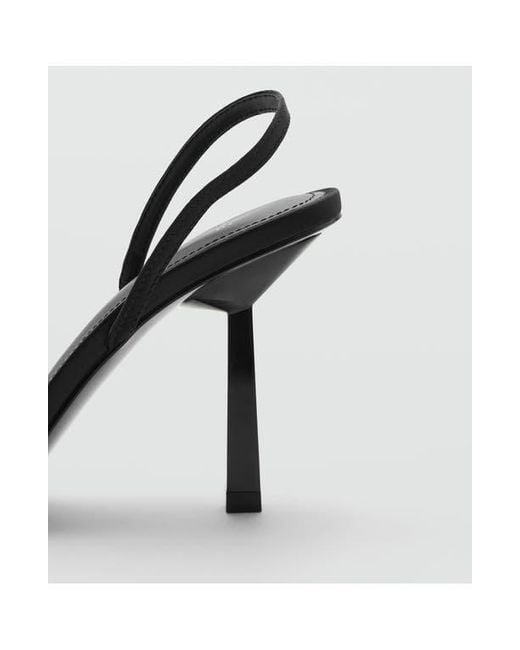 Mango Slingback Sandal in White | Lyst