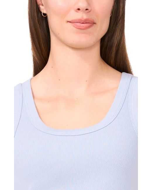 Halogen® Rib Tank in Blue | Lyst