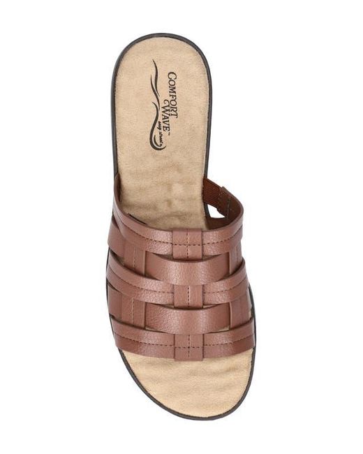Easy Street Maha Slide Sandal in Brown | Lyst