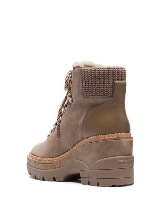 Kate Spade Willow Wedge Hike Bootie in Brown | Lyst