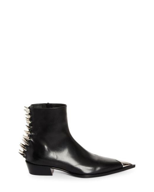 Christian Louboutin Mr Clawiss Spike Pointy Cap Toe Boot in Black for Men | Lyst