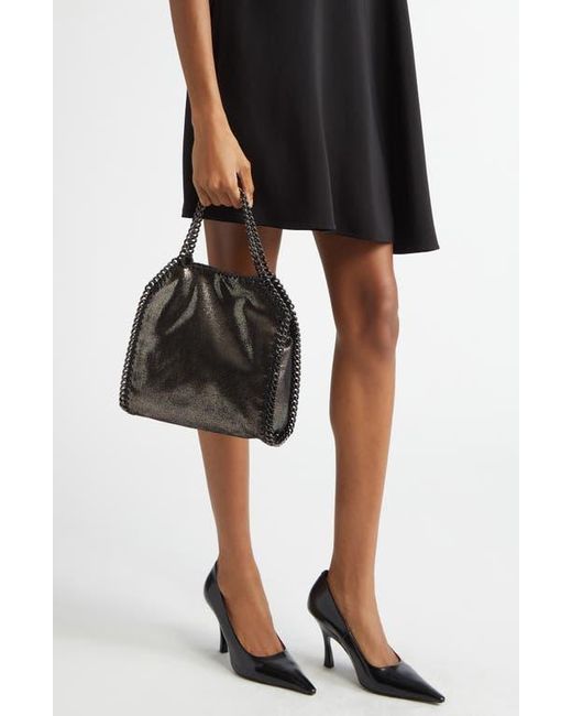Stella McCartney Mini Falabella Crossbody Tote in Black | Lyst