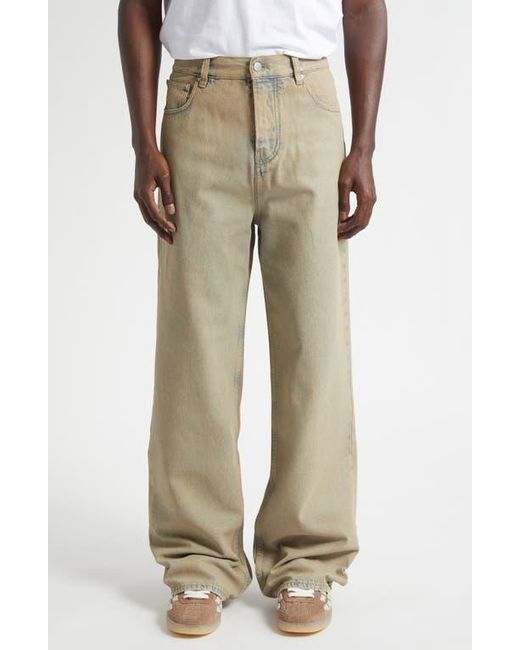 Amiri Washed Baggy Jeans in Natural for Men | Lyst