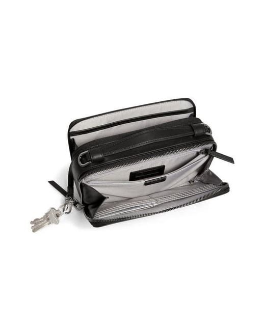 Tumi Myla Leather Crossbody Bag in Black | Lyst