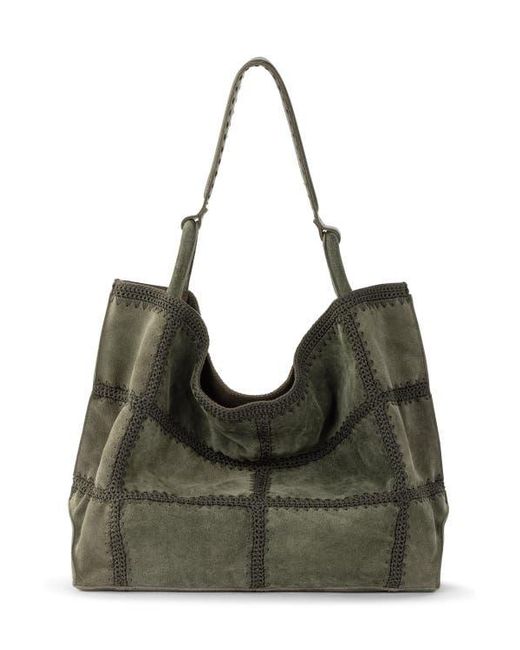The Sak Los Feliz Large Tote Leather Bag in Green | Lyst