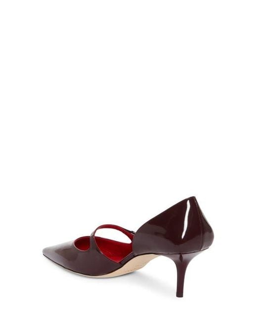Jimmy Choo Carolyn Pointed Toe Dorsay Pump In Red Lyst