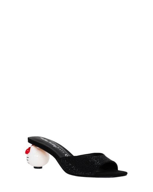 Katy Perry X Hello Kitty Slide Sandal in Black | Lyst