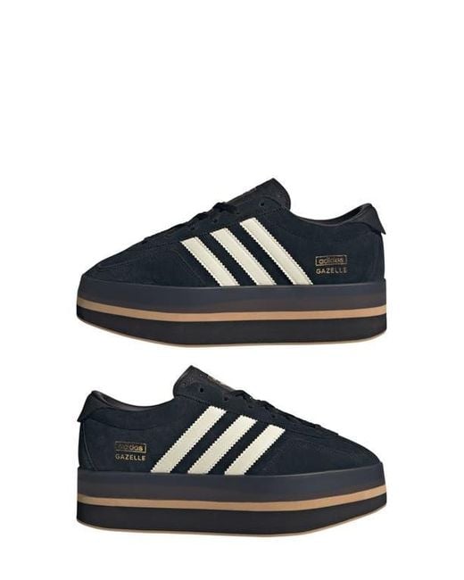 adidas Gazelle Stack Platform Sneaker in Blue | Lyst