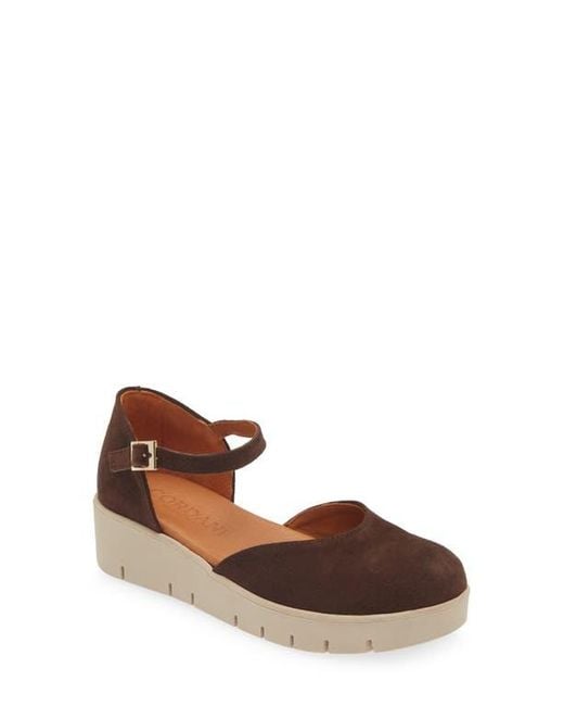 Cordani Sandie Platform D'Orsay Pump in Brown | Lyst