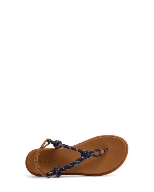 Sperry Top-Sider Isla T-Bar Slingback Sandal in Brown | Lyst