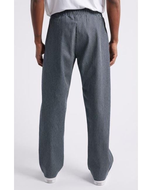 Standard Issue Railroad Stripe Drawstring Slacker Pants in Blue for Men ...