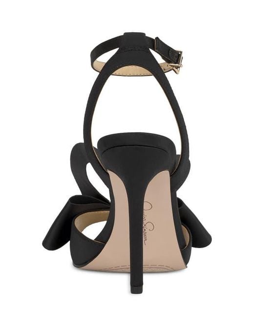Jessica Simpson Olivine Ankle Strap Sandal in Black | Lyst