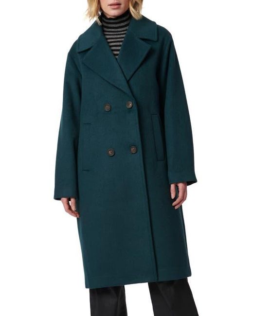 Bernardo Relaxed Wool Alpaca Blend Coat in Blue | Lyst