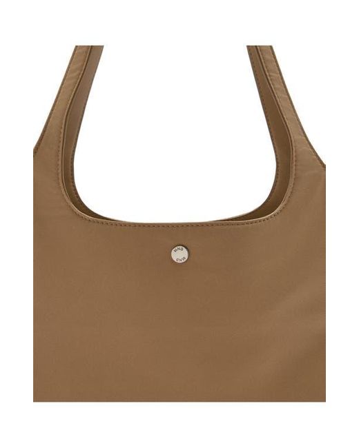 Mango Nylon Tote in Brown | Lyst