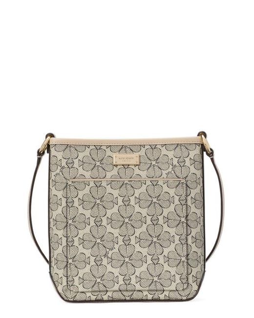 Kate Spade Ava Spade Flower Coated Canvas Crossbody Bag in Natural | Lyst