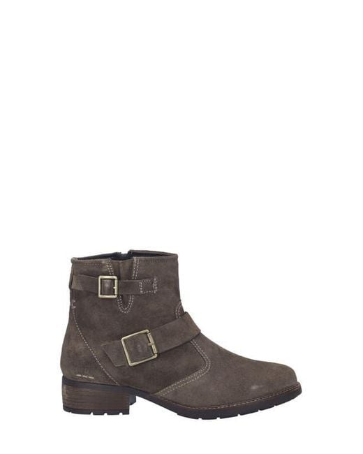 Josef Seibel Kate 51 Moto Bootie in Brown | Lyst