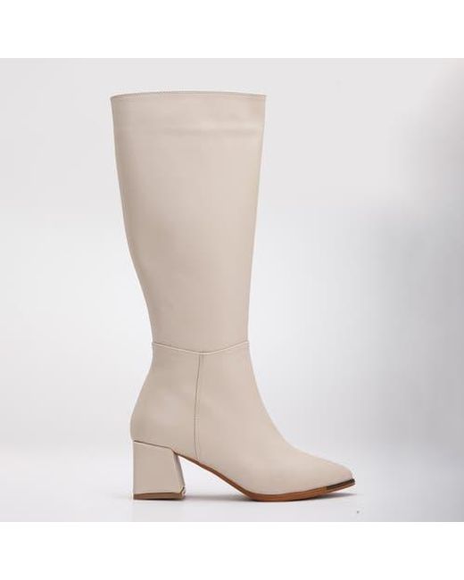 Forever & Always Shoes Lizette Knee High Boots in Brown | Lyst