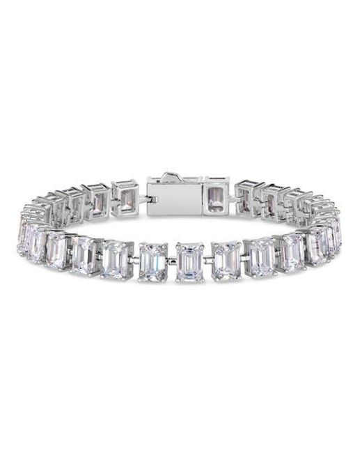 Anna Zuckerman Emerald Cut 27 Carat Diamond Crystalline Bracelet in ...