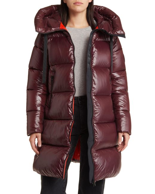 Save The Duck Isabel Insulated Puffer Coat in Red | Lyst Save The Duck Isabel Insulated Puffer Coat in Red | Lyst