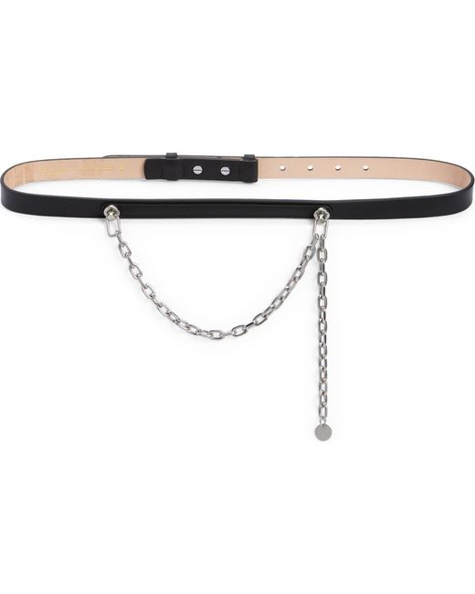 Rag & Bone Mari Chain Leather Belt in White | Lyst