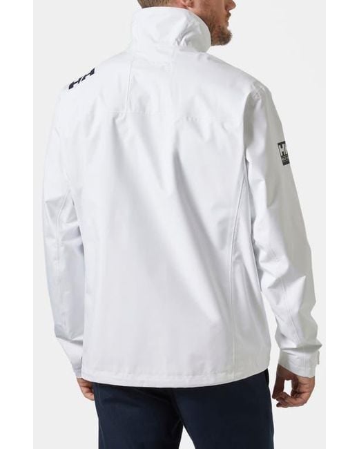 Helly Hansen Waterproof Crew Jacket in White for Men | Lyst