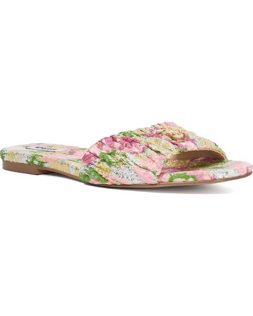 Dune Nautical Slide Sandal in Pink | Lyst