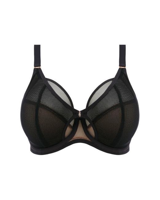 Elomi Kintai Full Coverage Mesh Underwire Bra in Black | Lyst