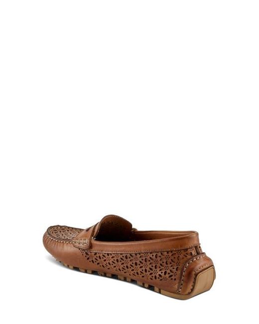 Spring Step Crain Driving Penny Loafer in Brown | Lyst