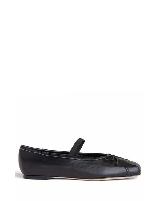 Allegra James Cossie Leather Ballet in Black | Lyst