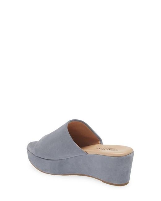 Cordani Riley Platform Wedge Slide Sandal in Gray | Lyst