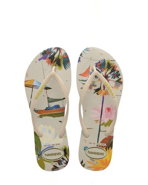 Havaianas Slim Summer Bliss Flip Flop in Metallic | Lyst