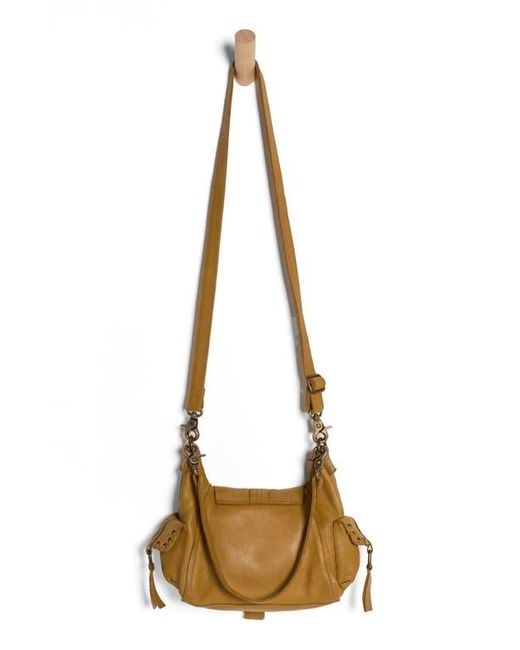 Free People We The Free Baby Leigh Leather Crossbody Bag in Natural | Lyst