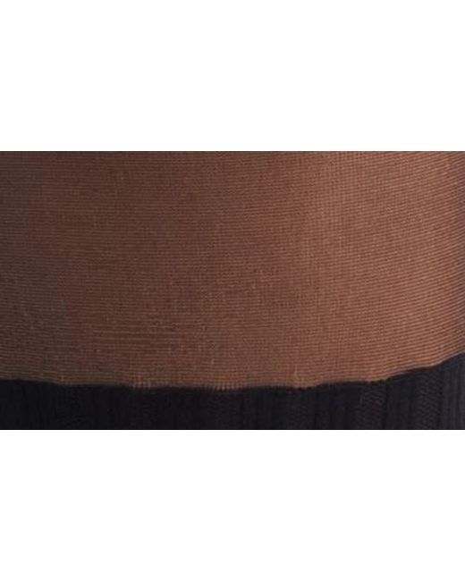 Hue Faux Textured Thigh High Tights in Blue | Lyst
