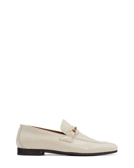 Tom Ford Gigi Chain Croc Embossed Loafer in White for Men | Lyst