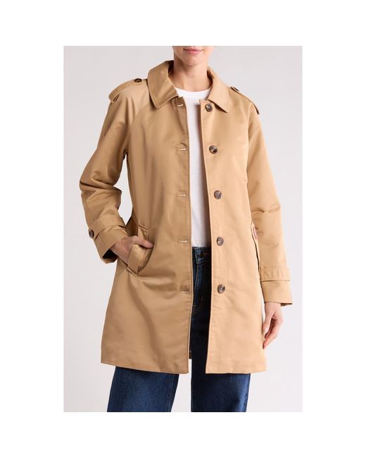 HUNTER Stacy Water Resistant Trench Coat in Natural | Lyst