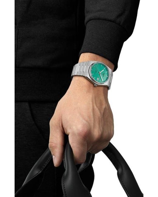 Tissot Prx Auto Powermatic 80 Bracelet Watch, 40Mm in Gray for Men | Lyst