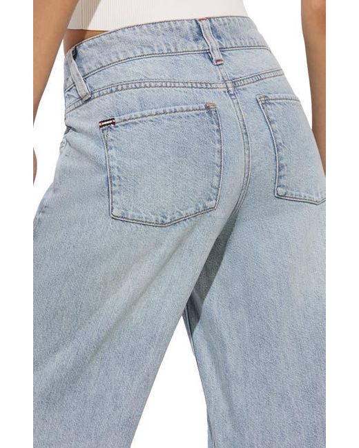 Alice + Olivia Trish Low Rise Baggy Jeans in Blue | Lyst