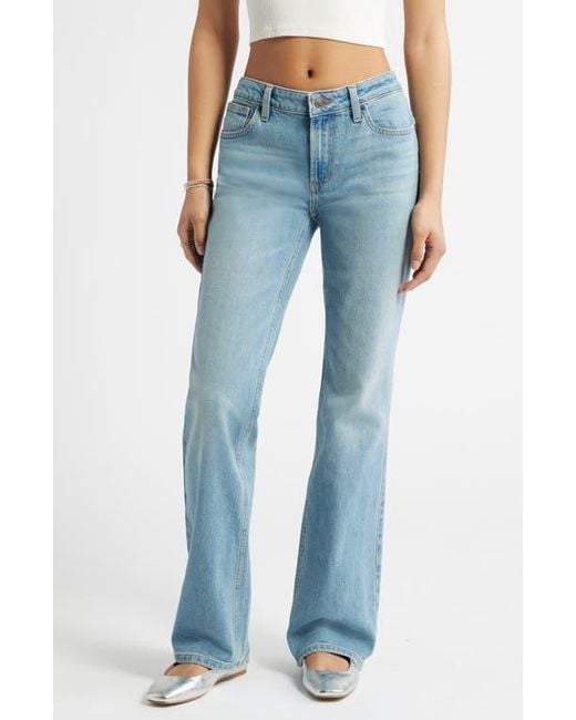 BP. Low Rise Bootcut Jeans in Blue | Lyst