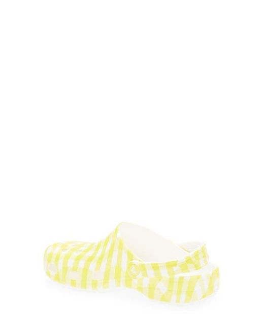 Crocs™ Classic Gingham Clog in Yellow | Lyst
