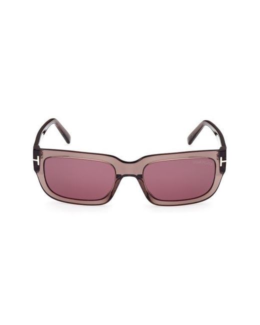 Tom Ford Ezra 54Mm Rectangular Sunglasses in Pink | Lyst