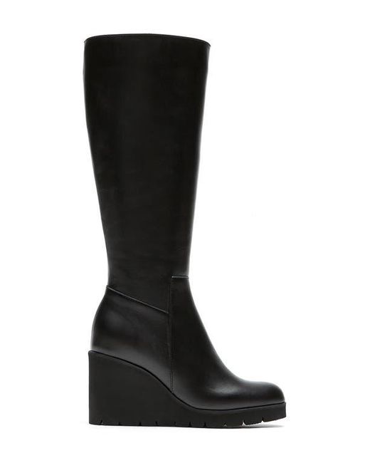 La Canadienne Goup Waterproof Knee High Wedge Boot in Black | Lyst