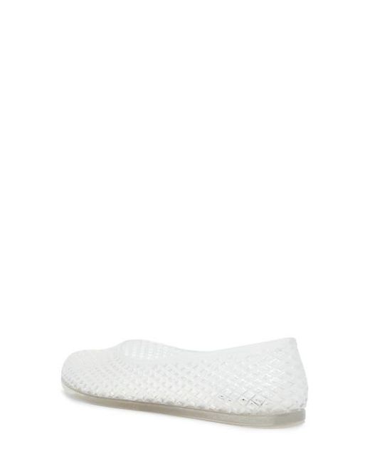 Steve Madden Gyzmo Perforated Jelly Flat in White | Lyst