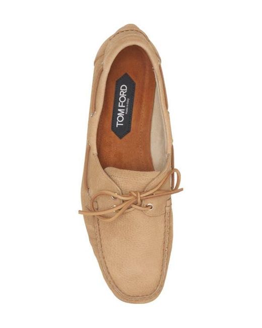 Tom Ford Robin Boat Shoe in Natural for Men | Lyst