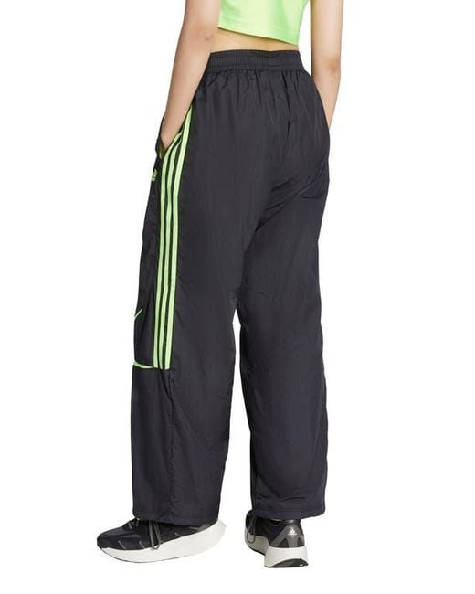 adidas Originals Teamgeist Oversize Recycled Nylon Track Pants in Blue ...