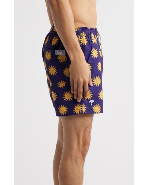 Oas Sunday Sun Relaxed Fit Swim Trunks in Blue for Men | Lyst