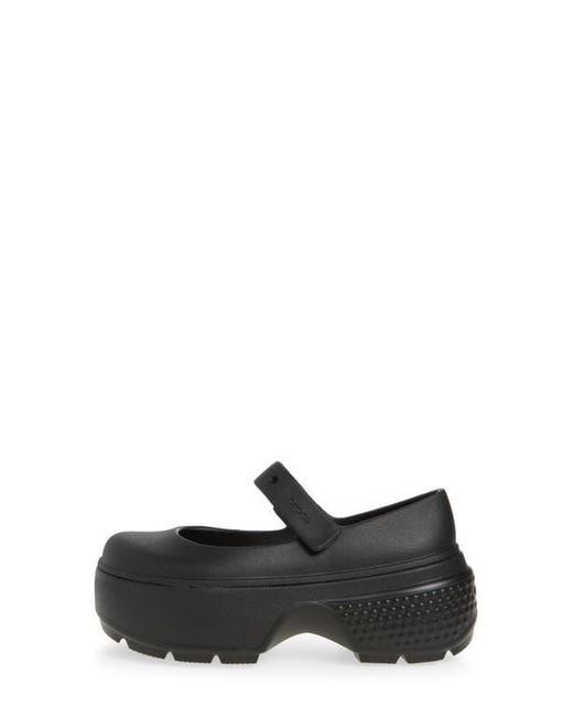 Crocs™ Stomp Platform Mary Jane in Black | Lyst