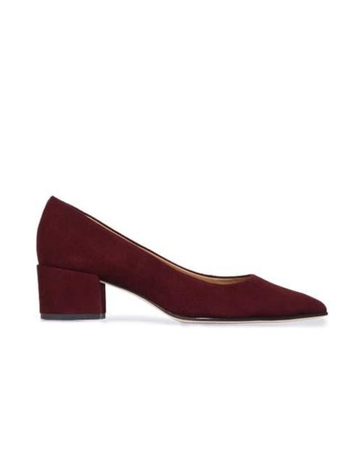 Bernardo Milie Block Heel Pump in Red | Lyst